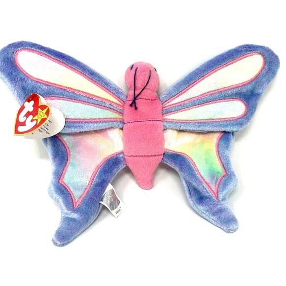Ty | Toys | Vintage Ty Original Beanie Baby Flitter The Butterfly With ...